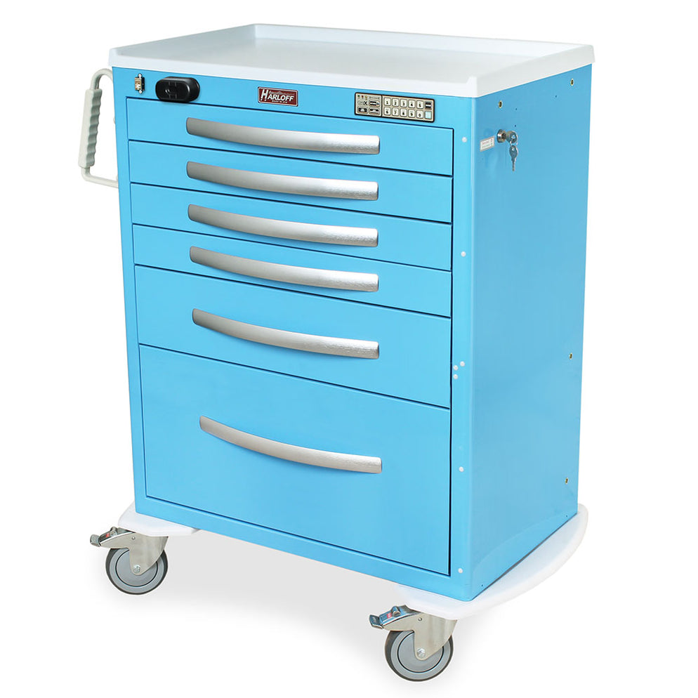 Harloff A-Series Lightweight Medical Cart, Tall Height, Standard Width ...