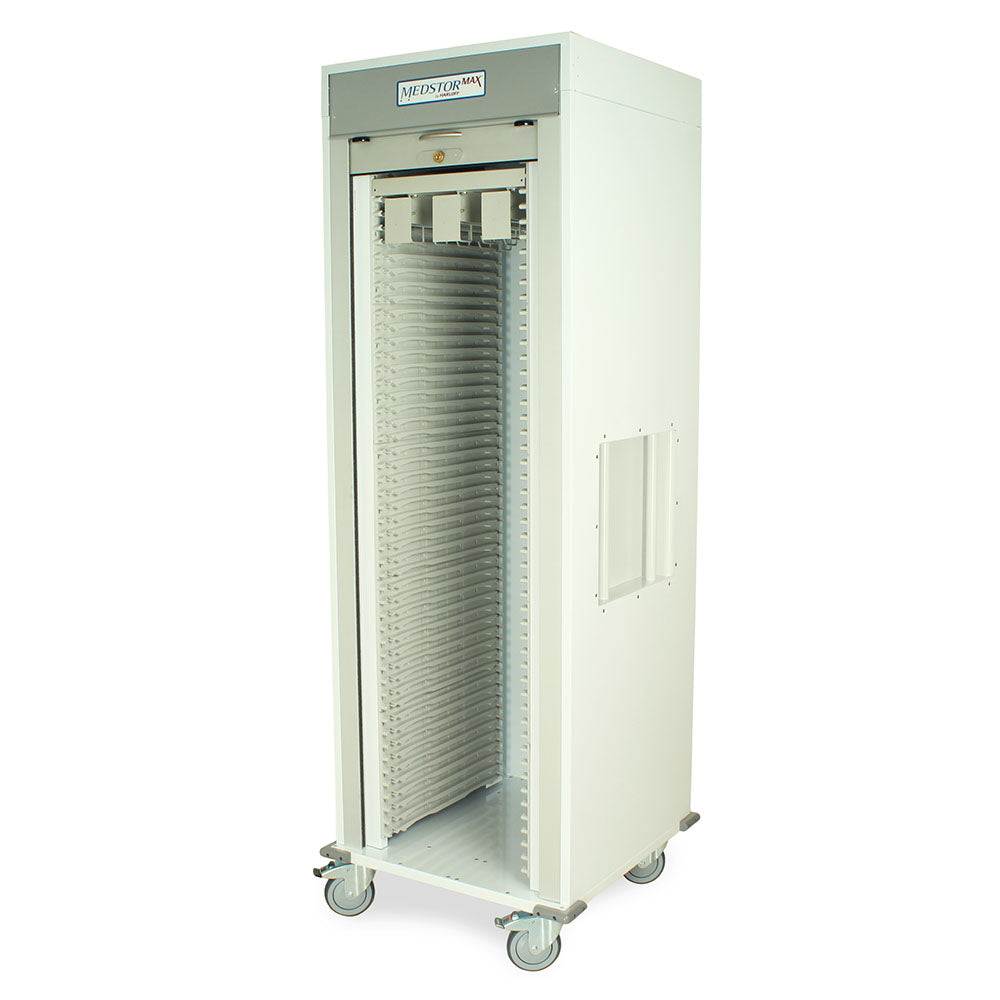 Harloff Single Column Tambour Door Medical Storage Cart - Victori Medical