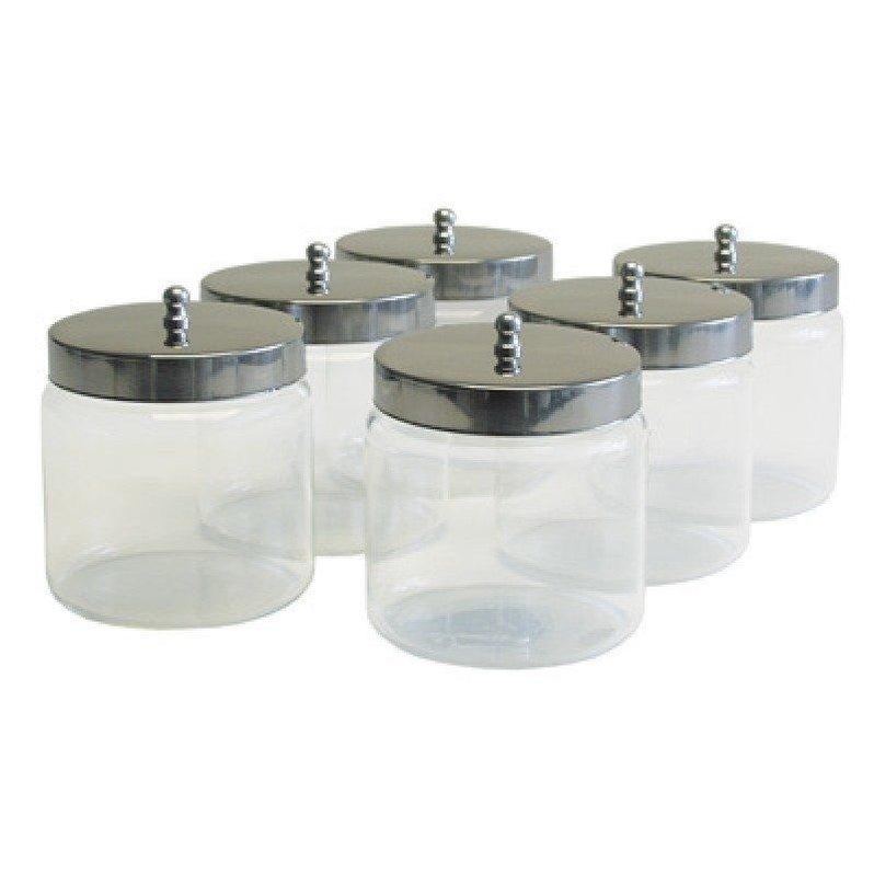 Grafco Unlabeled Dressing Jars With Covers 6" x 6" — Victori Medical