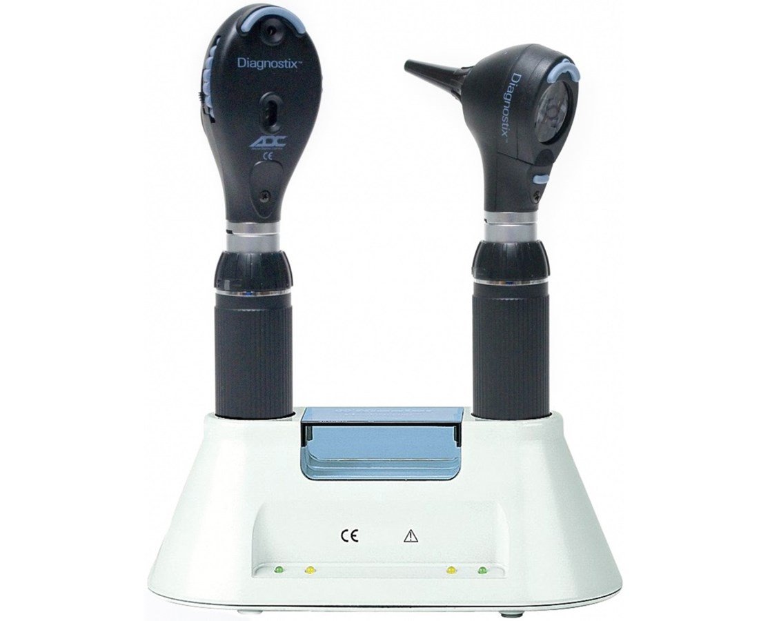 ADC 55102B Diagnostix 3.5v Desk Set with Standard Otoscope - Halogen a ...
