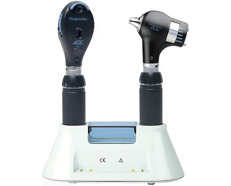 ADC 5510L Diagnostix 3.5v Desk Set with PMV Otoscope - LED and Coax Op ...