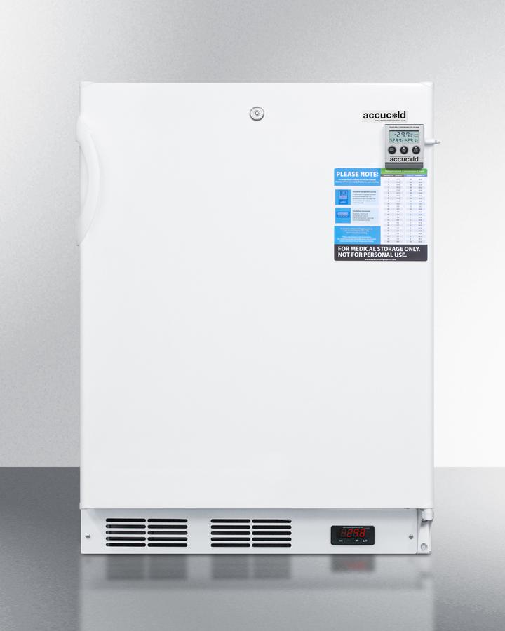 Accucold VLT650ADA 24" Wide Built-In All-Freezer, ADA Compliant ...