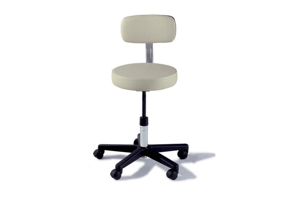 Midmark Ritter 271 Manual Adjustable Stool with Backrest - Victori Medical