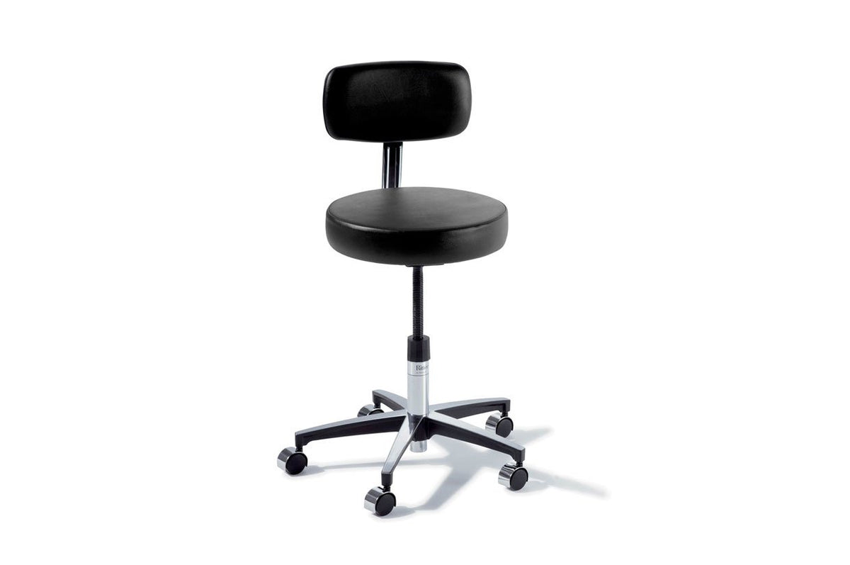 Midmark Ritter 275 Manual Stool with Backrest — Victori Medical