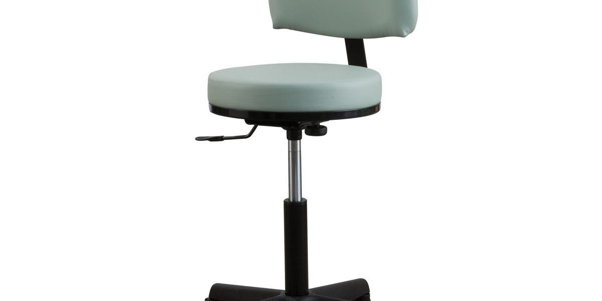 Oakworks Professional Stool with Backrest — Victori Medical