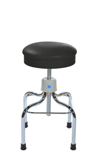 Pedigo Adjustable Chrome Operating Room Stool — Victori Medical