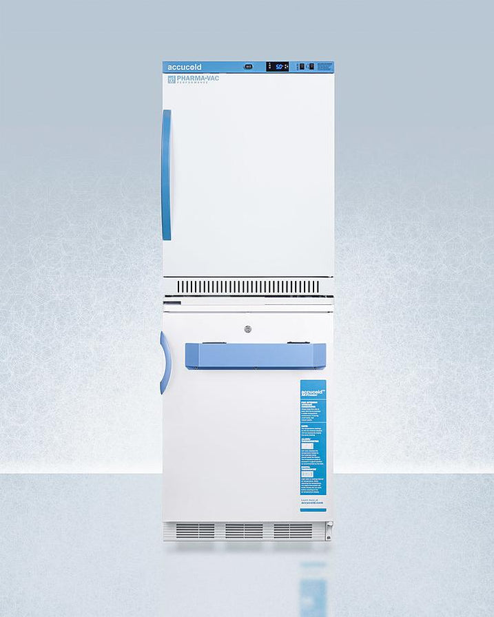 Accucold ARS6PV-VT65MLSTACKMED2 24" Wide All-Refrigerator/All-Freezer ...