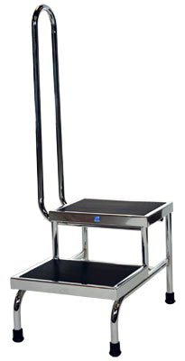 Pedigo Products Double Step Footstool with Handrail — Victori Medical